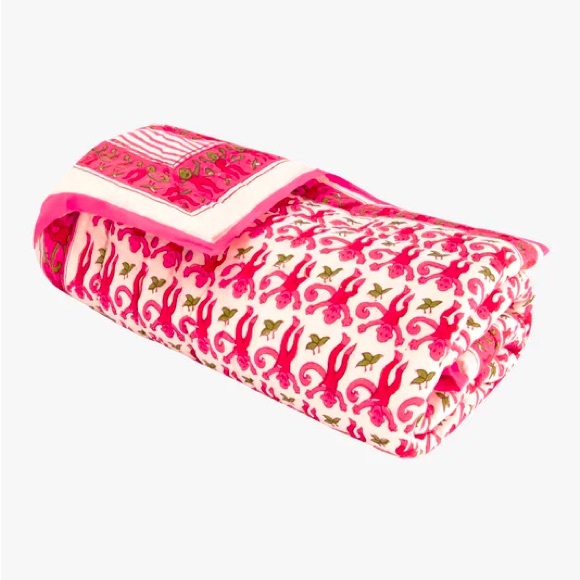 Bedding | Iso Pink Roller Rabbit Monkey Quilt Preferably Twin Full Or ...